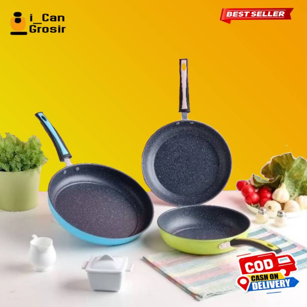 Jual Teflon Serbaguna Wajan Penggorengan Frypan Teflon Anti Lengket 3 ...