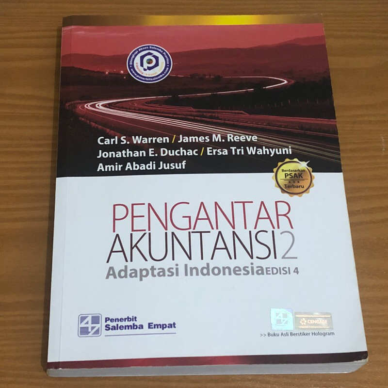 Jual BUKU PENGANTAR AKUNTANSI 2 (ADAPTASI INDONESIA) EDISI 4 by Warren dkk | PENERBIT SALEMBA ...