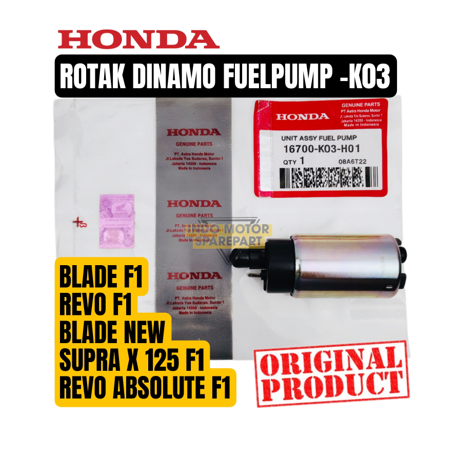 Jual ROTAK DINAMO FUEL PUMP ORIGINAL HONDA BLADE F1 REVO F1BLADE NEW ...