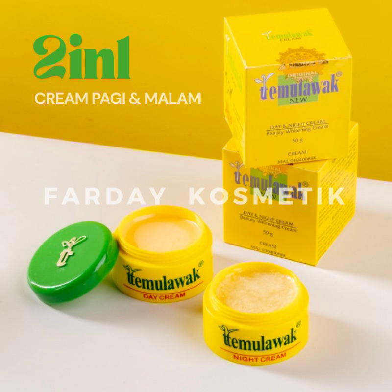 Jual Cream Temulawak Ori Malaysia 2in1 Siang Malam | Shopee Indonesia