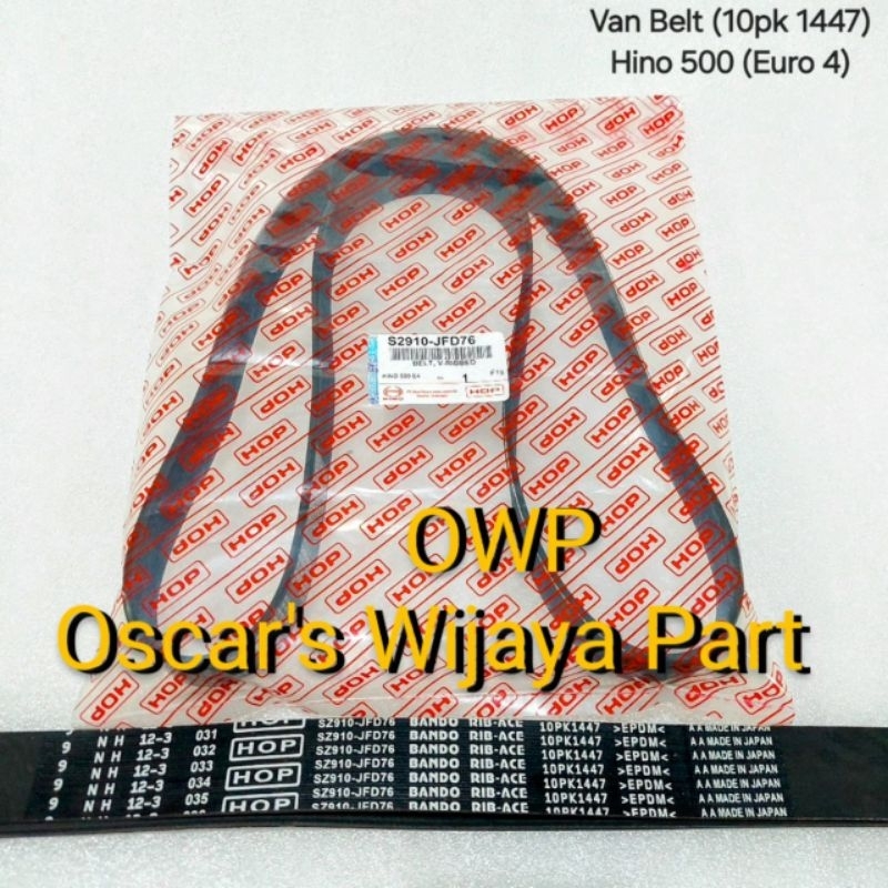 Jual VAN BELT /TALI KIPAS RADIATOR MOBIL HINO 500 (10PK - 1447)(EURO 4 ...