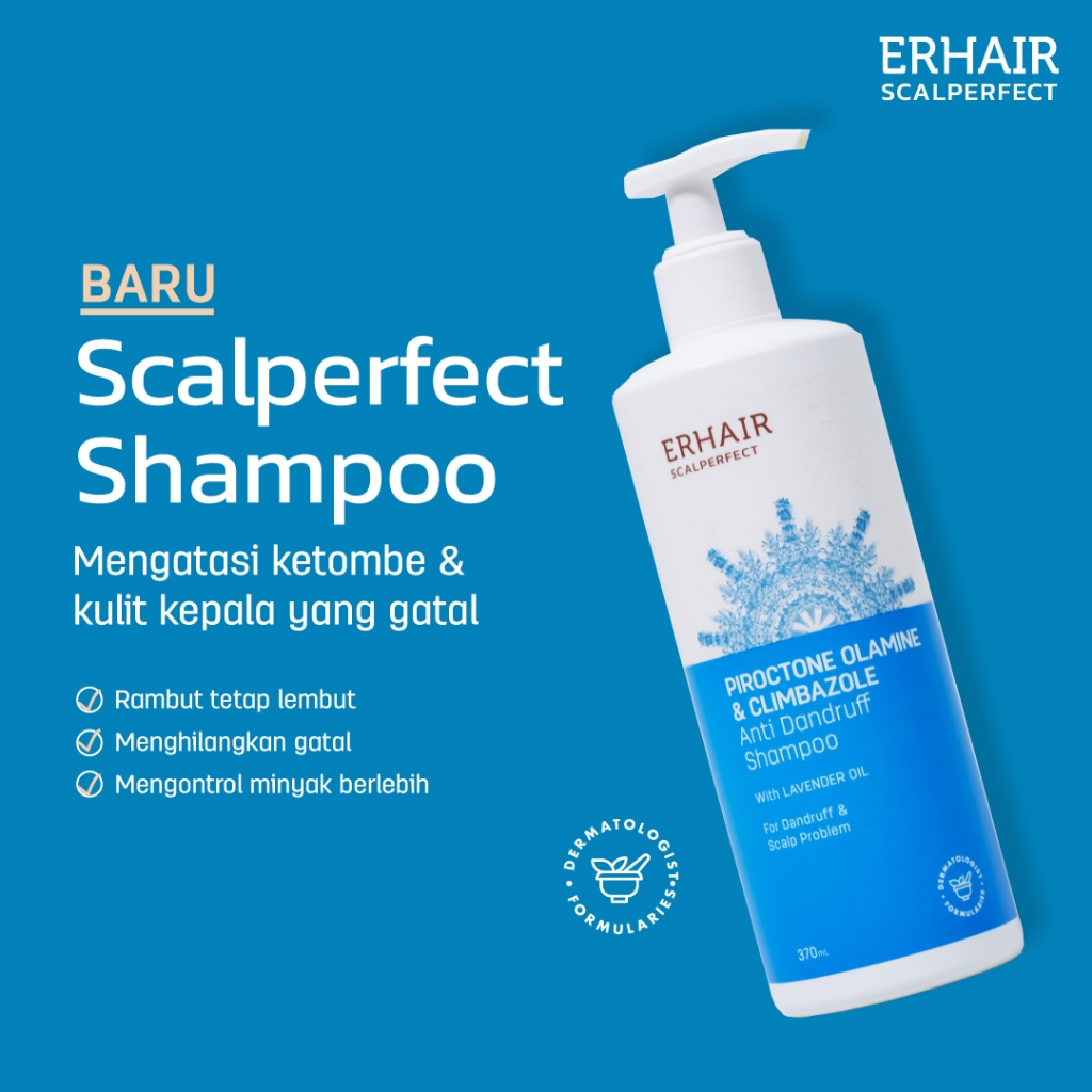 Jual ERHA Erhair Scalperfect Piroctone Olamine & Climbazole Anti ...