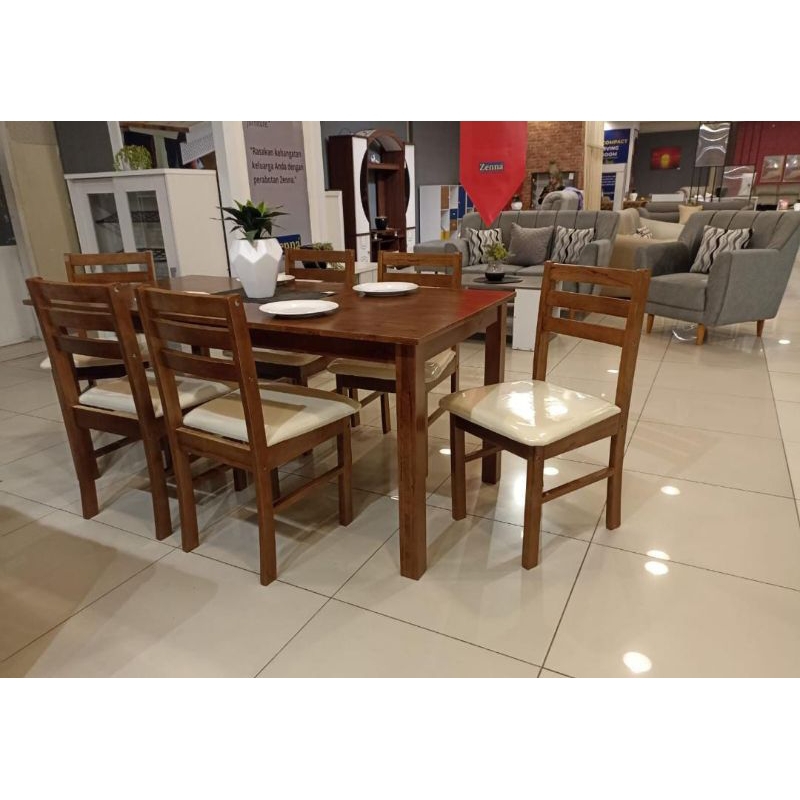 Jual Informa Yericho Set Meja Makan 4 Kursi - Cokelat Muda Dining Table ...