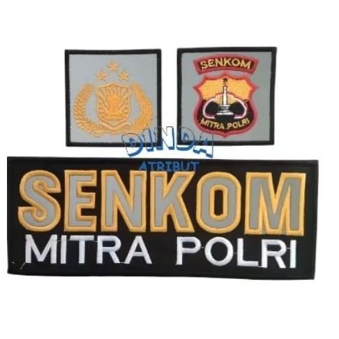 Jual Logo Bordir Senkom Mitra Porli Satu Set Logo Perekat | Shopee ...