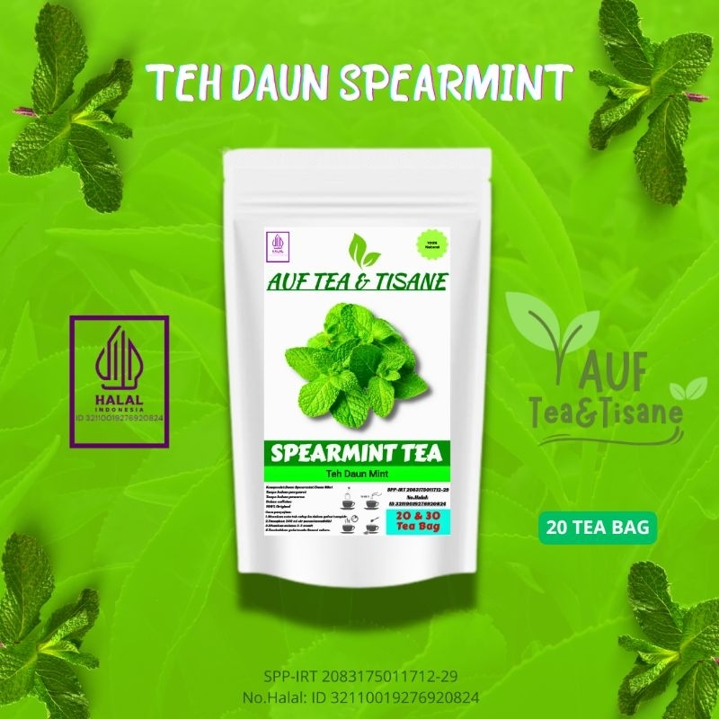 Jual SPEARMINT TEA/TEH DAUN MINT/SPEARMINT TEA UNTUK JERAWAT,ISI 20 TEA BAG(TEH CELUP) | Shopee ...