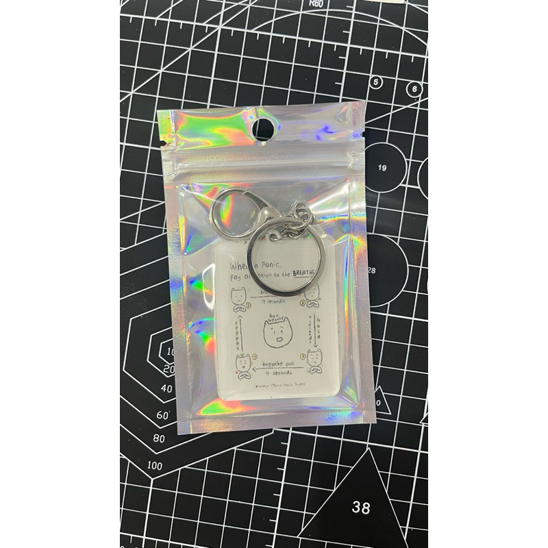 Jual Box Breathing Acrylic Keychain by Wantja Mental Health Doodles ...