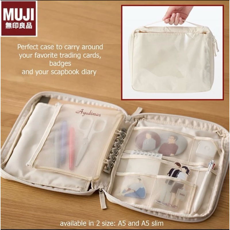 Jual MUJI A5 Wide Organiser Case / MUJI organizer / Muji Carry ...