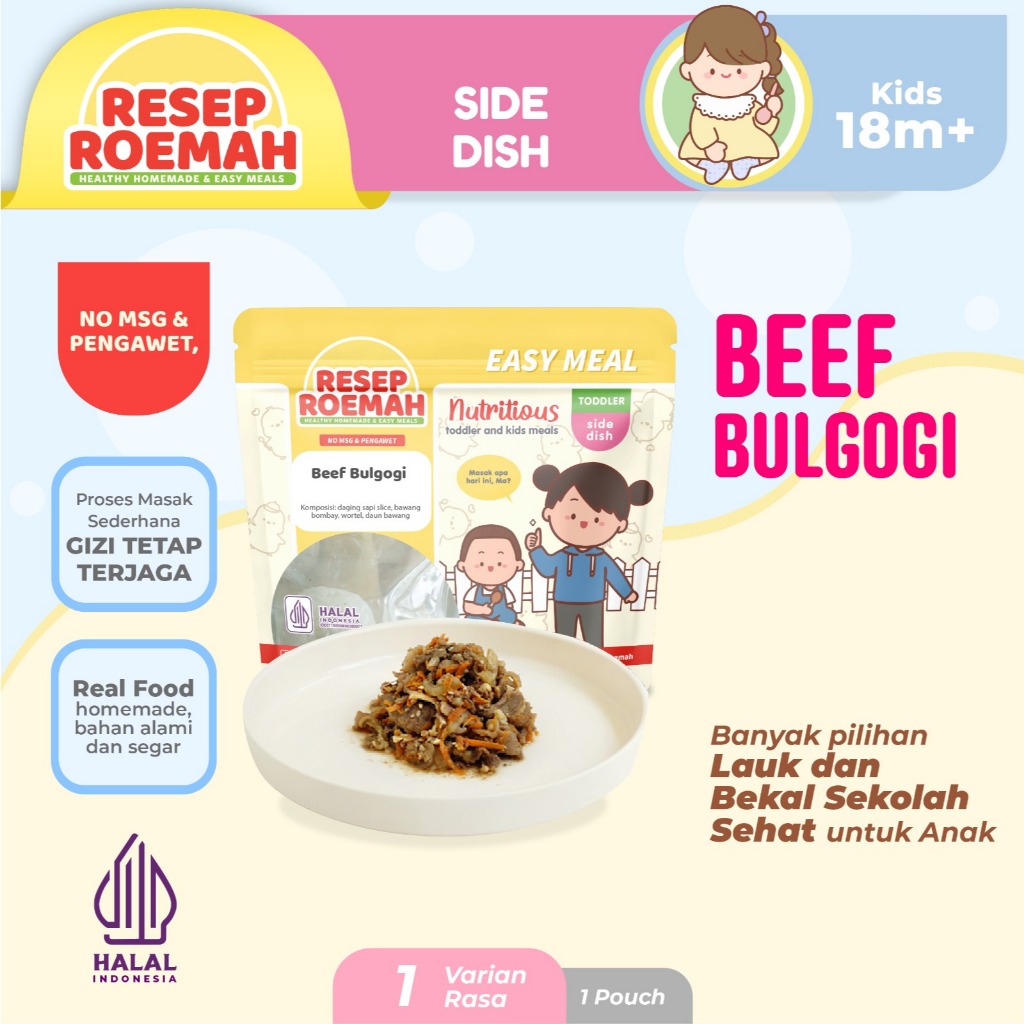 Jual Resep Roemah Beef Bulgogi / Makanan Sehat Anak Balita / Kids ...