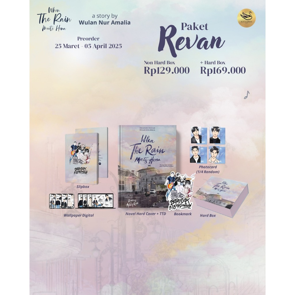 Jual Novel When The Rain Meets Hema - Blackswan Books | Shopee Indonesia