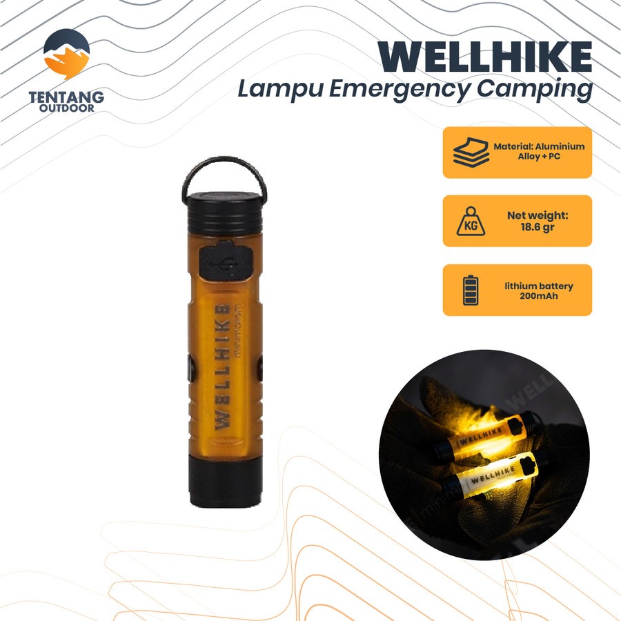 Jual Lampu Emergency Camping WELLHIKE Lampu Darurat Mini Outdoor Hiking | Shopee Indonesia