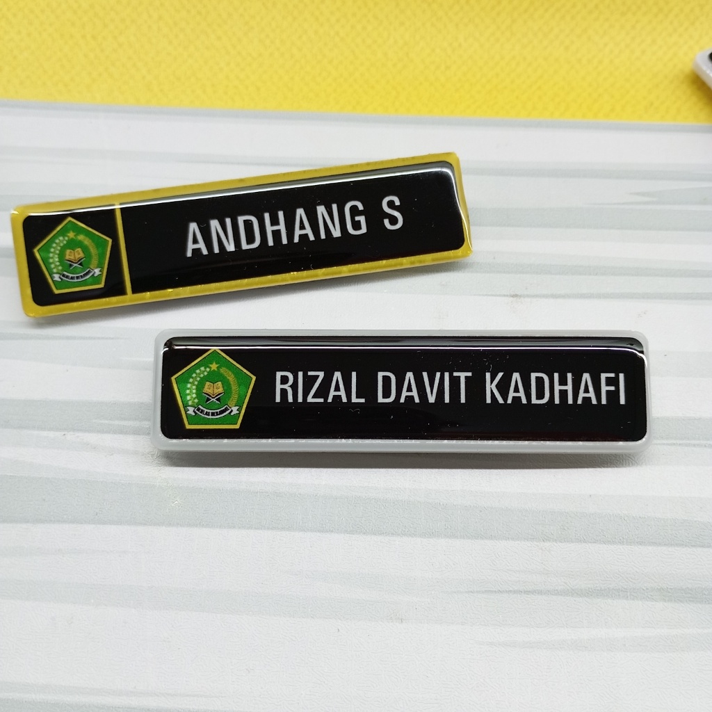 Jual NAMA dan LOGO - Nama Dada - Papan Nama Dada - Kuningan Stainless ...