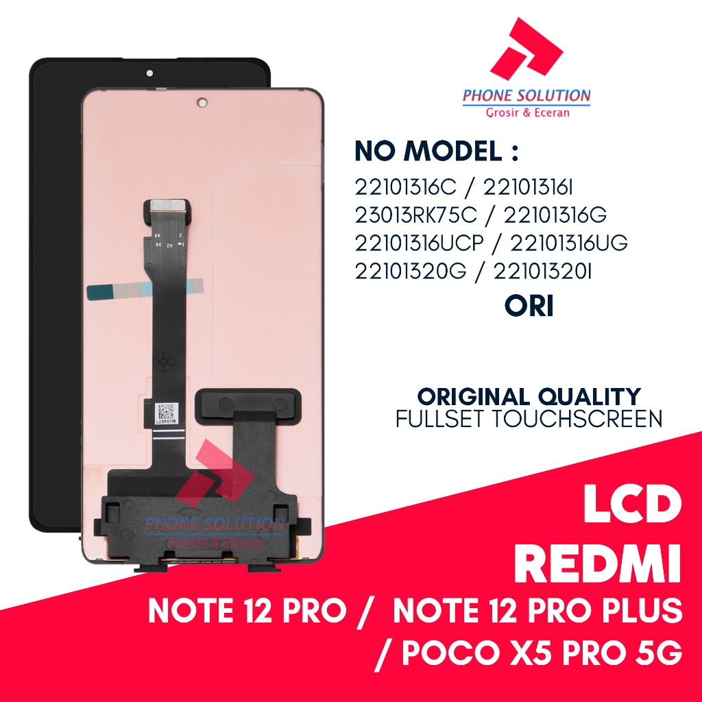 Jual LCD Redmi Note 12 Pro / LCD Redmi Note 12 Pro Plus / LCD Poco X5 ...