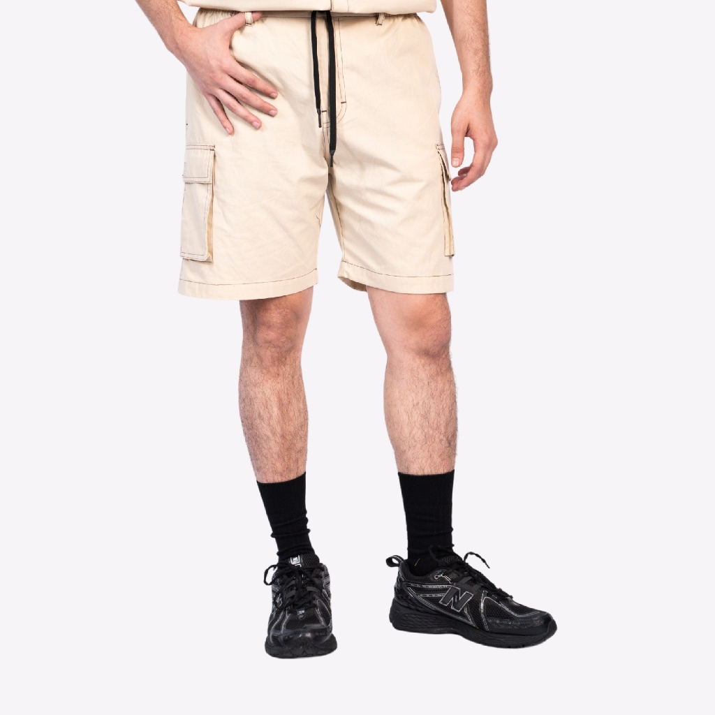 Jual Erigo Contrast Short Pants Cargo Jasmith Light Brown Unisex ...