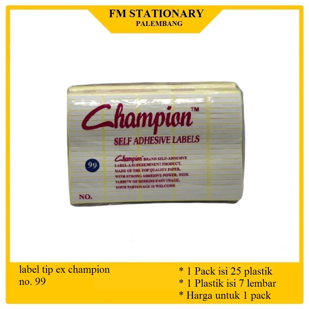Jual Label tipex champion 99 | Shopee Indonesia