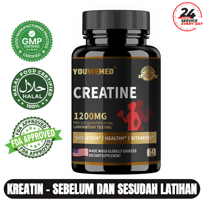 Jual Creatine, Sumber Energi Ekstra untuk Latihan Intens, 60 Kapsul ...
