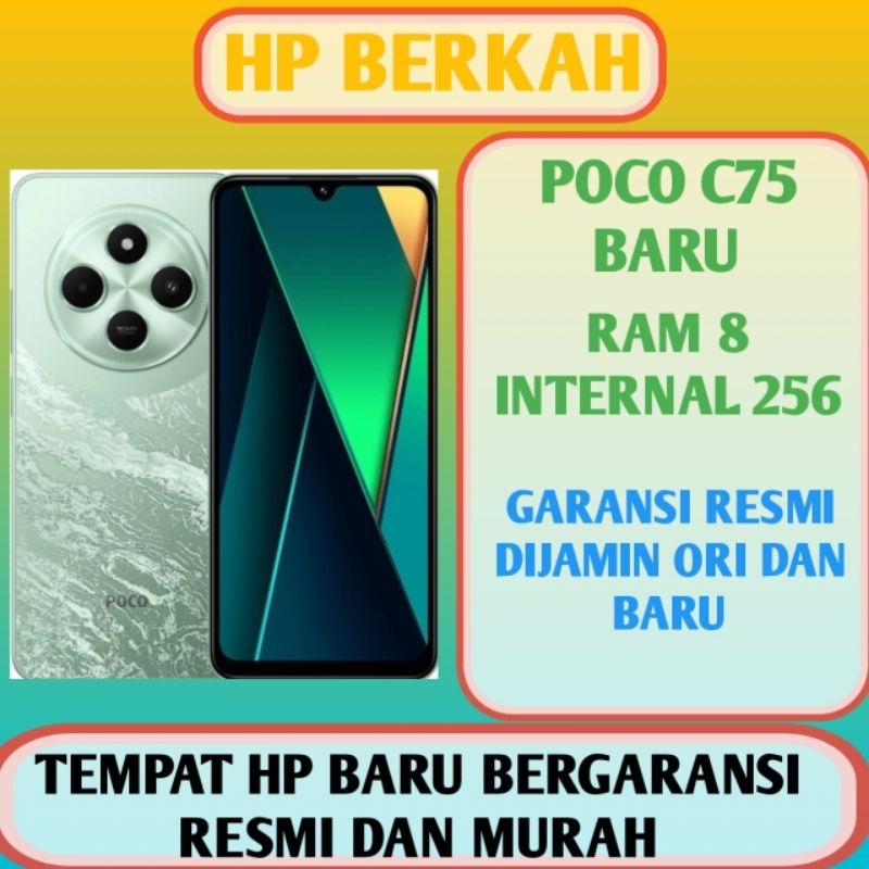 Jual poco C75 8/256 garansi resmi baru bnib segel | Shopee Indonesia