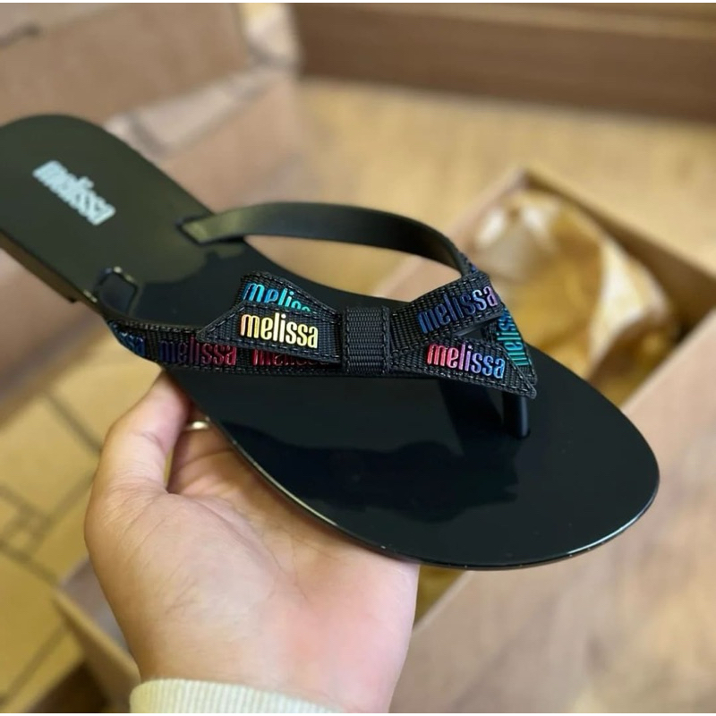 Jual Sandal Jepit Wanita Melissa Sendal Flat Teplek Mel049 | Shopee ...