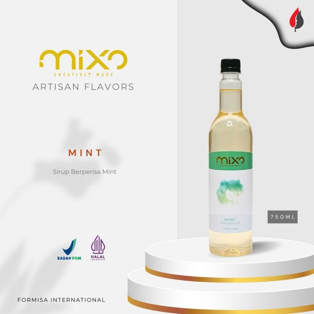 Jual FORMISA - Mixo Mint Syrup 750ml - Sirup Minuman Rasa Mint 750ml ...