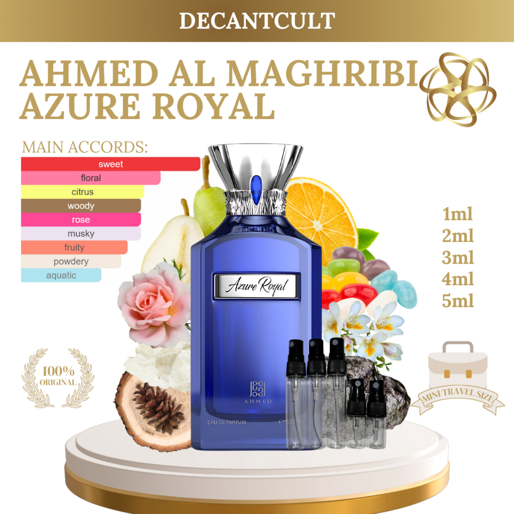 Jual DECANT Parfum Ahmed Al Maghribi Azure Royal EDP | Shopee Indonesia