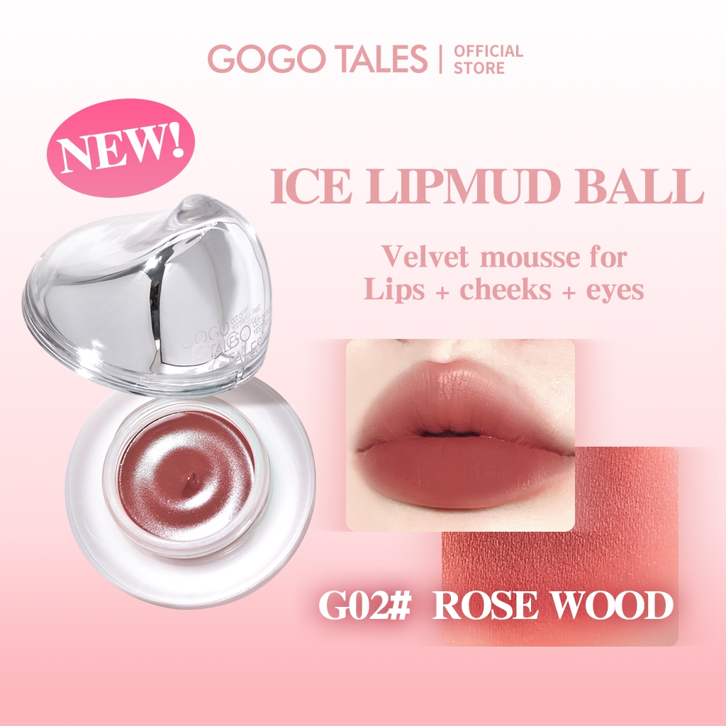 Jual [BPOM]GOGO TALES Ice Lipmud Ball Velvet Lipstick Ice Lip Ball ...