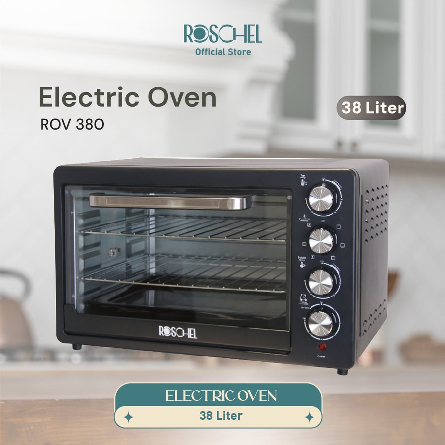 Jual Roschel Electric Oven Kapasitas 38 L 38L 38-L ROV380 ROV 380 Low Watt | Shopee Indonesia