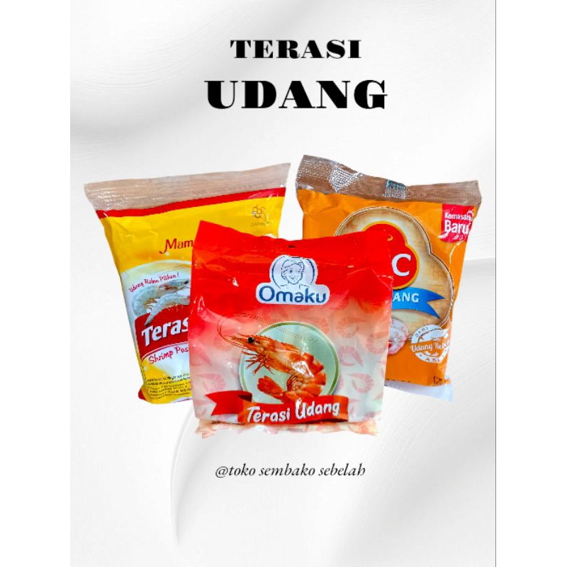 Jual Terasi Udang ABC, Mamasuka Dan Omaku || 1 Pak Isi 20 Sachet ...