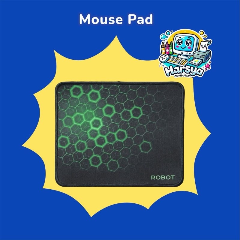 Jual Mouse Pad Robot Green RP 01 Mouse Komputer | Shopee Indonesia