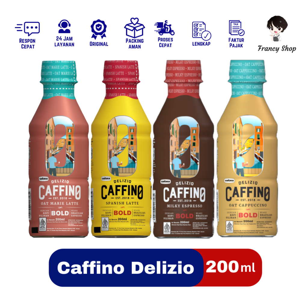 Jual Kopi Caffino Delizio Oat Cappucino / Milky Expresso / Spanish ...