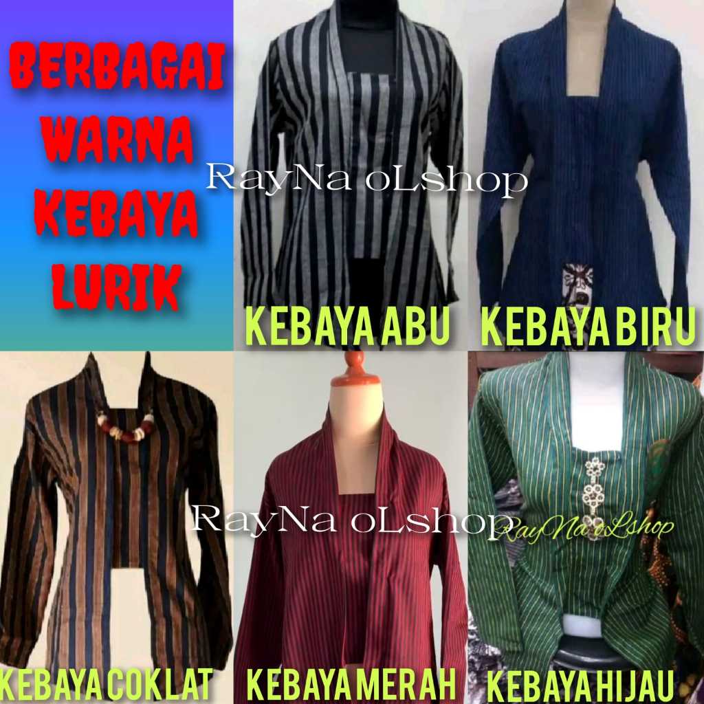 Jual KEBAYA LURIK KUTUBARU, BAJU ADAT WANITA, PAKAIAN TRADISIONAL MODERN KLASIK KHAS ADAT JAWA ...