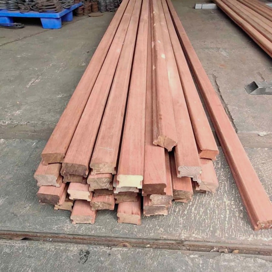 Jual Hand ralling tangga kayu kamper Samarinda oven railing tangga ...