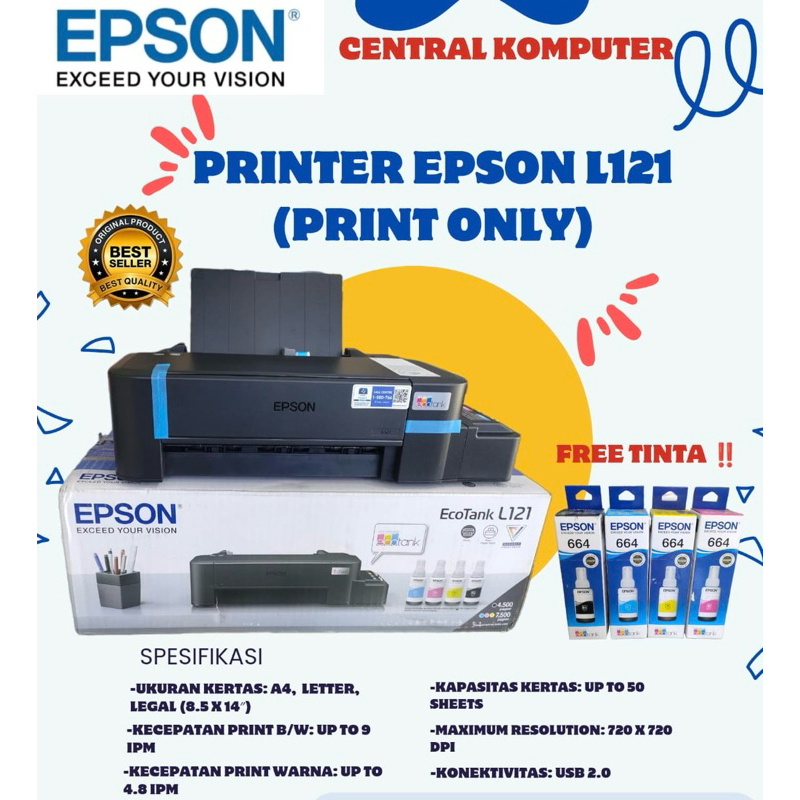 Jual PRINTER EPSON L121 ECOTANK | Shopee Indonesia