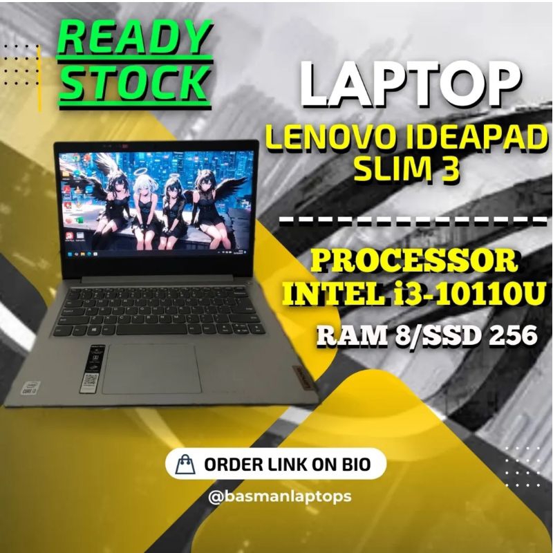 Jual LAPTOP Lenovo Ideapad Slim 3 CORE i3 Generasi 10 RAM 8 GB SLIM ...