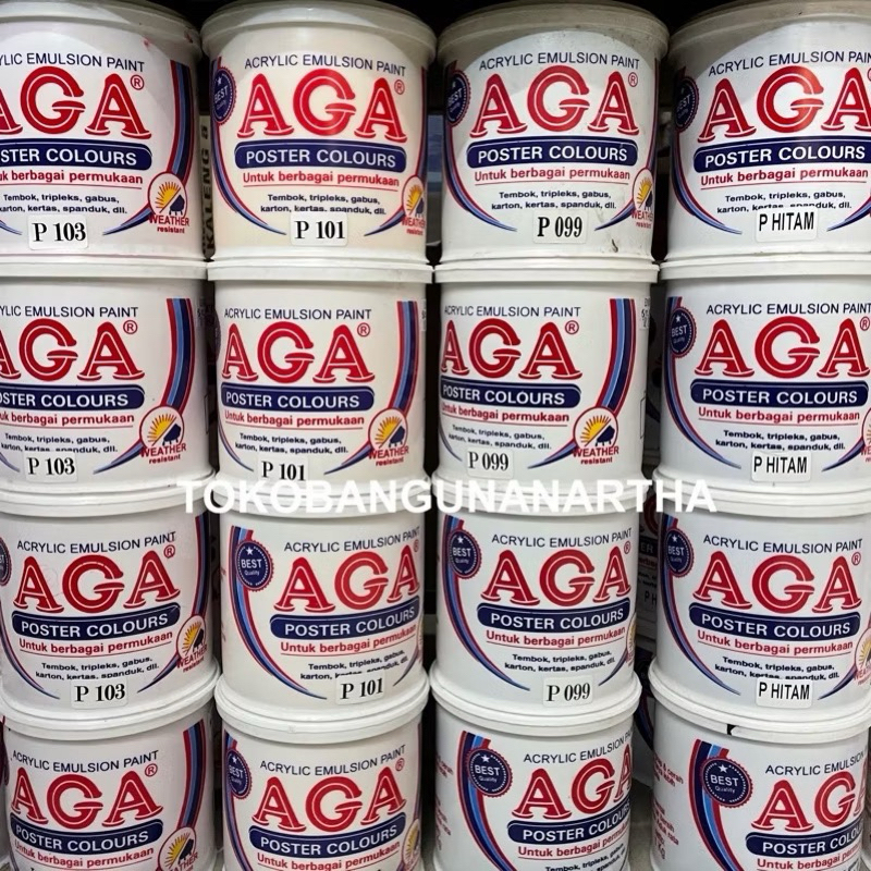 Jual Cat Poster AGA 1 KG / 800 Gram | Shopee Indonesia