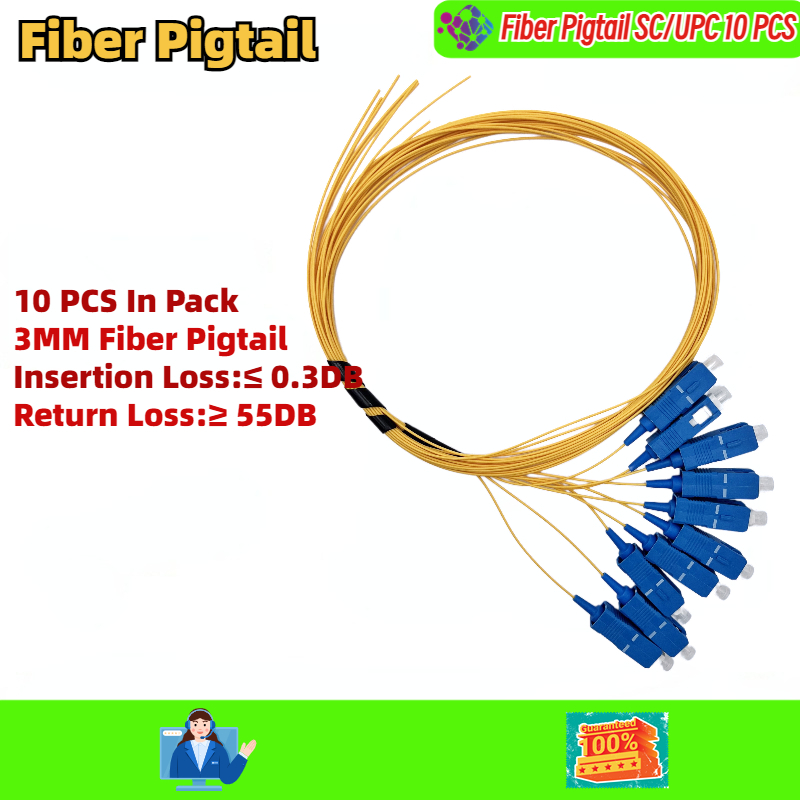 Jual Pigtail Fiber Optik SC UPC 3mm Kabel FO 1M Berkualitas Tinggi ...