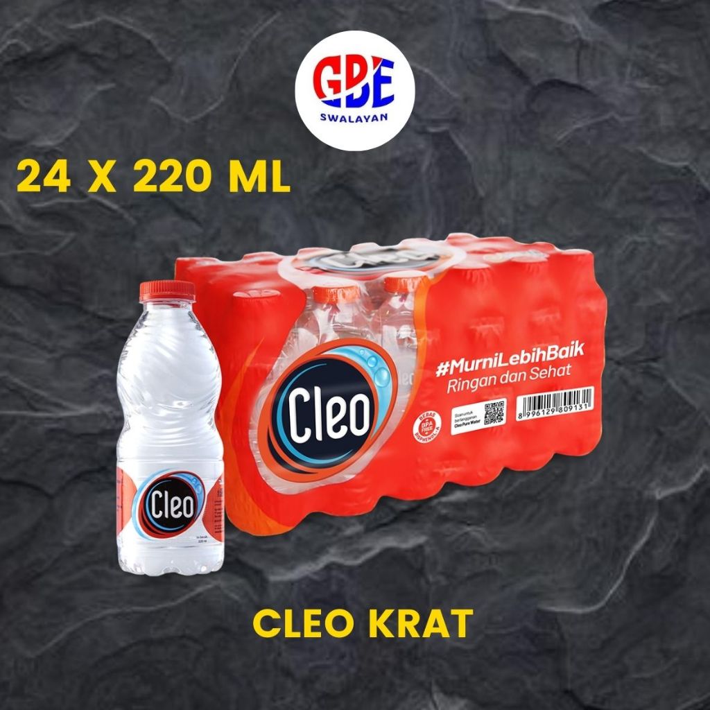 Jual Cleo Krat Minuman Air 12 x 220 ML | Shopee Indonesia