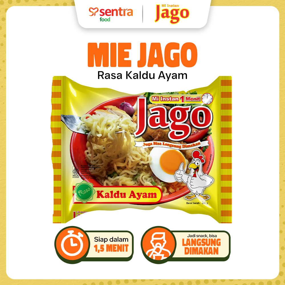 Jual Mie Jago Kaldu Ayam - Mie Instan Rasa Kaldu Ayam | Shopee Indonesia