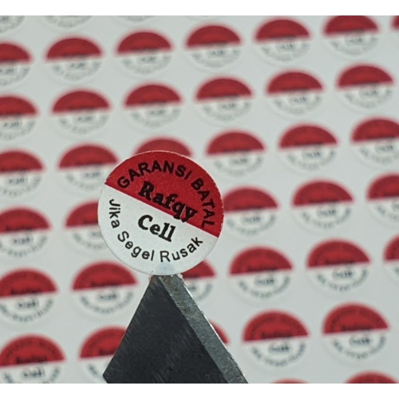 Jual SEGEL baut HP Cutting Bulat Stiker Security, STIKER PECAH TELOR ...