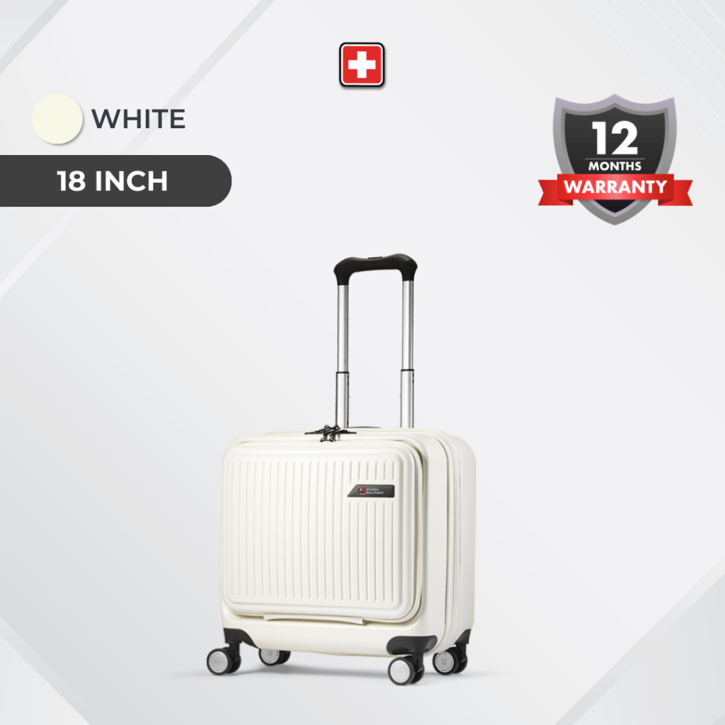 Jual Swiss Military Koper Polished 18 inch White - Koper Kabin Traveling | Shopee Indonesia