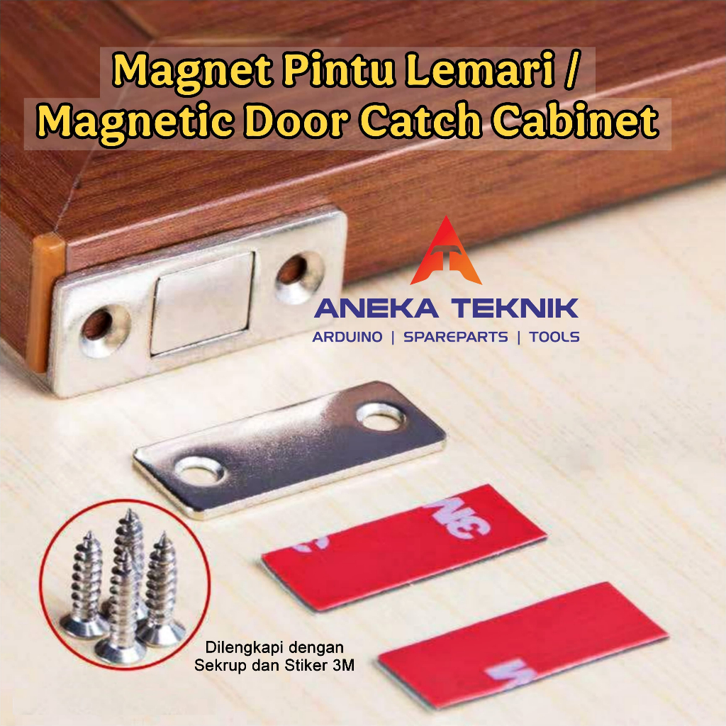 Jual Magnet Pintu Lemari / Magnet Tempel Laci Geser / Magnetic Door ...