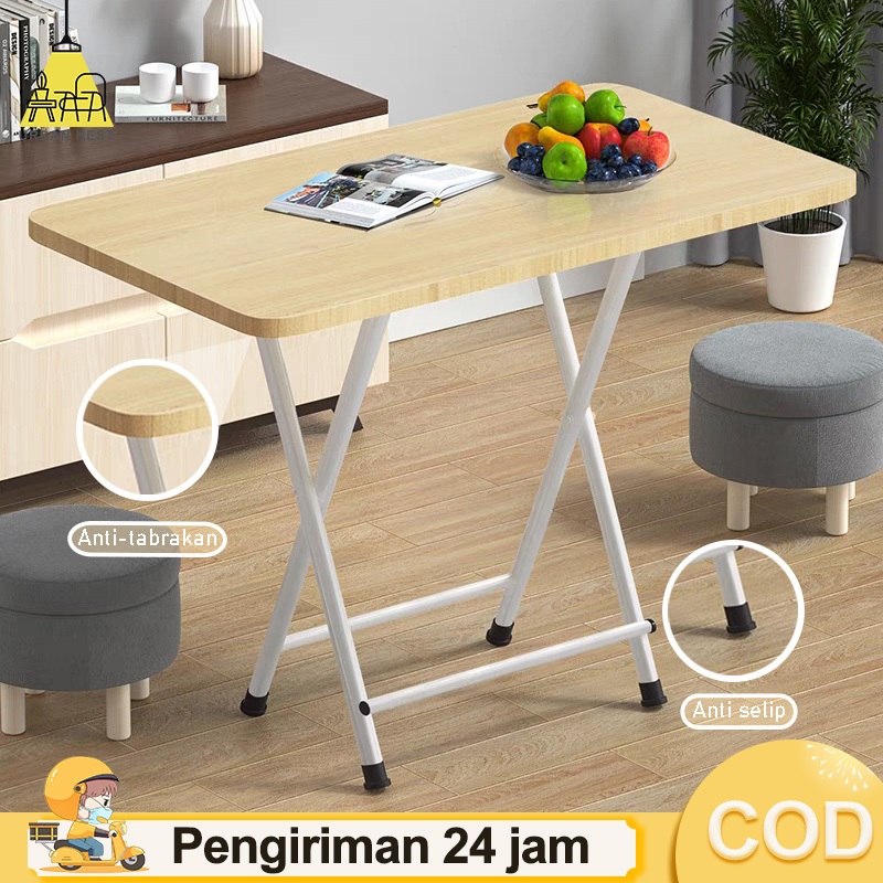 Jual COD Meja Lipat Kayu Serbaguna Meja Makan Portable Meja Lipat Portable Meja Lipat Belajar ...