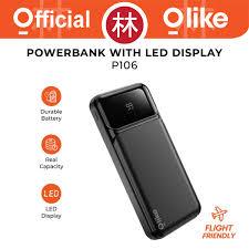 Jual Olike P106 Powerbank 10000 mAh Dual Output USB-A USB-C 5V 2.4A LED ...