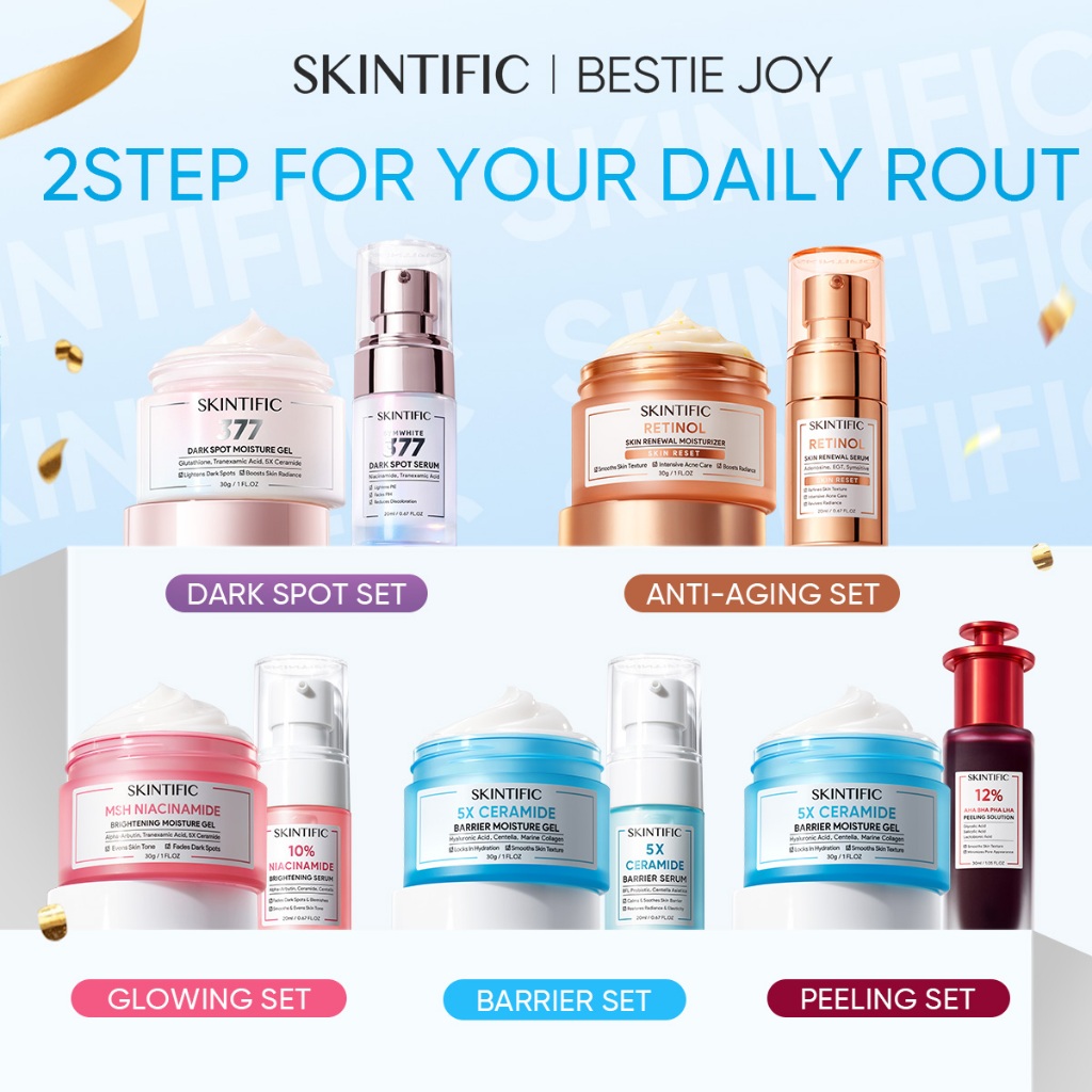 Jual [100%ORI]SKINTIFIC - 2pcs Skincare Set | 12% Acid Peeling Serum ...