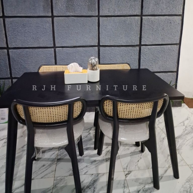 Jual MEJA MAKAN MINIMALIS ROTAN KACANG, MEJA MAKAN K4, KURSI MAKAN KAYU JATI, KURSI MAKAN ROTAN ...