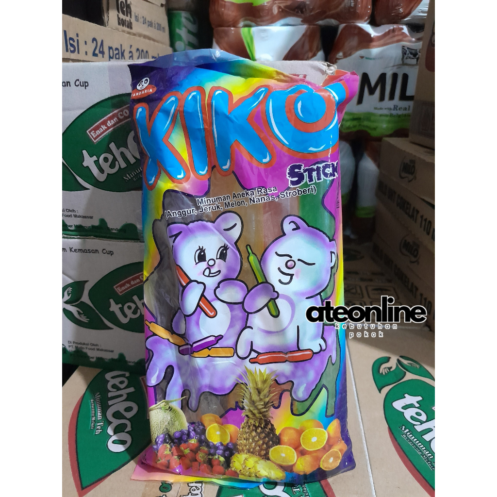 Jual Es KIKO Stick Ice Aneka Rasa Buah [isi 10 buah @50ml] | Shopee ...