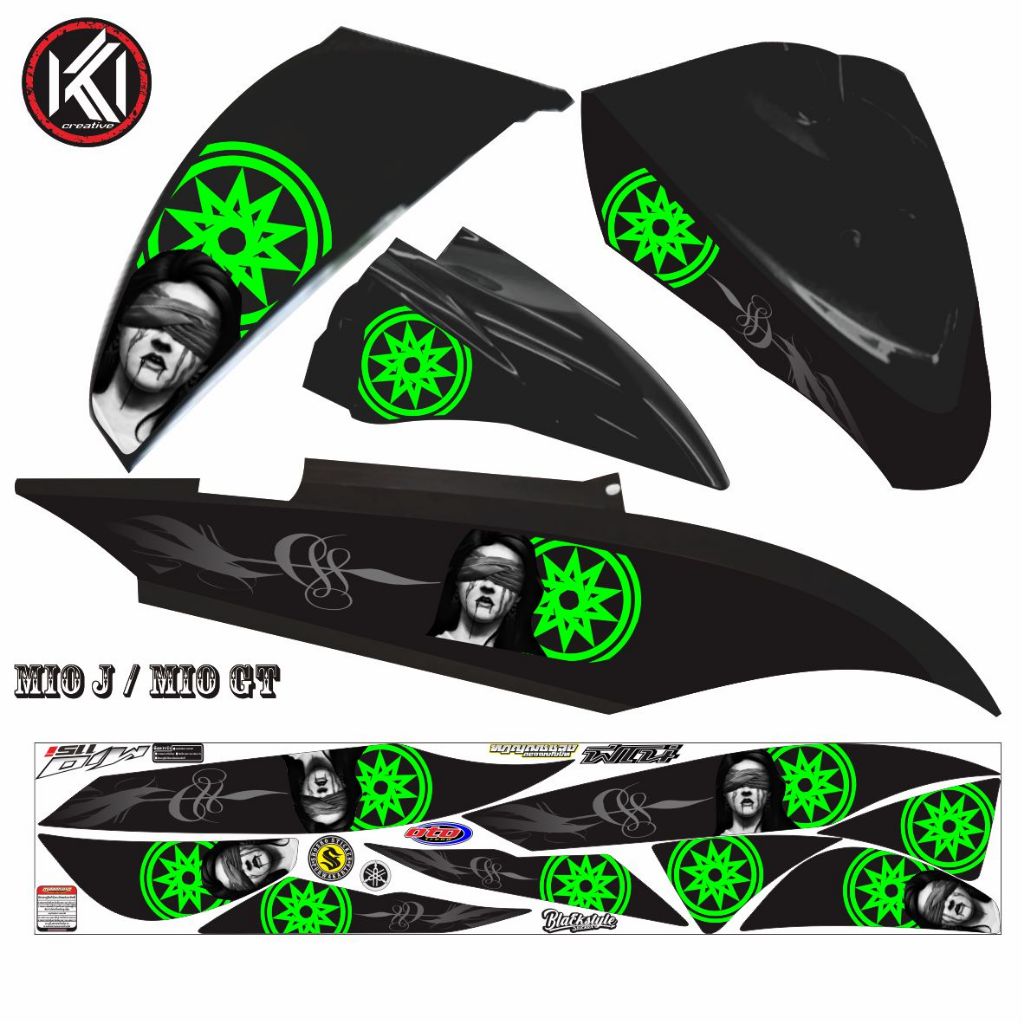 Jual STICKER STRIPING VARIASI MOTOR MIO J/GT LIST NEW SIMPEL DAN ELEGAN ...