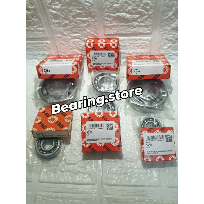 Jual Bearing Laher Mesin Kruk As Rasio Honda Astrea Grand Supra Win 100 Legenda Fullset FAG C3 ...