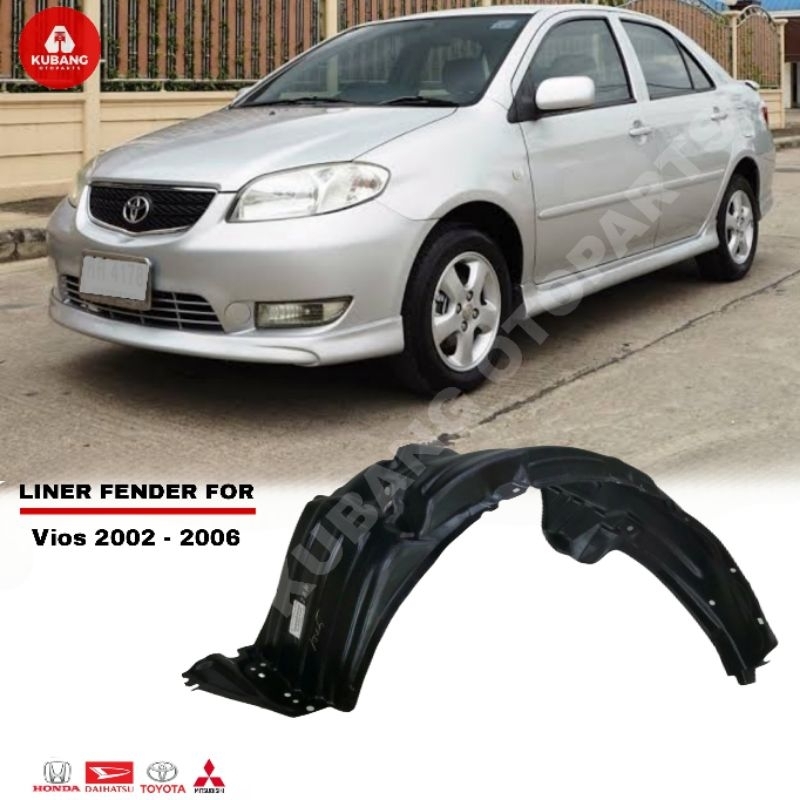 Jual Liner Fender vios 2002 2003 2004 2005 2006 Gen 1 | Shopee Indonesia