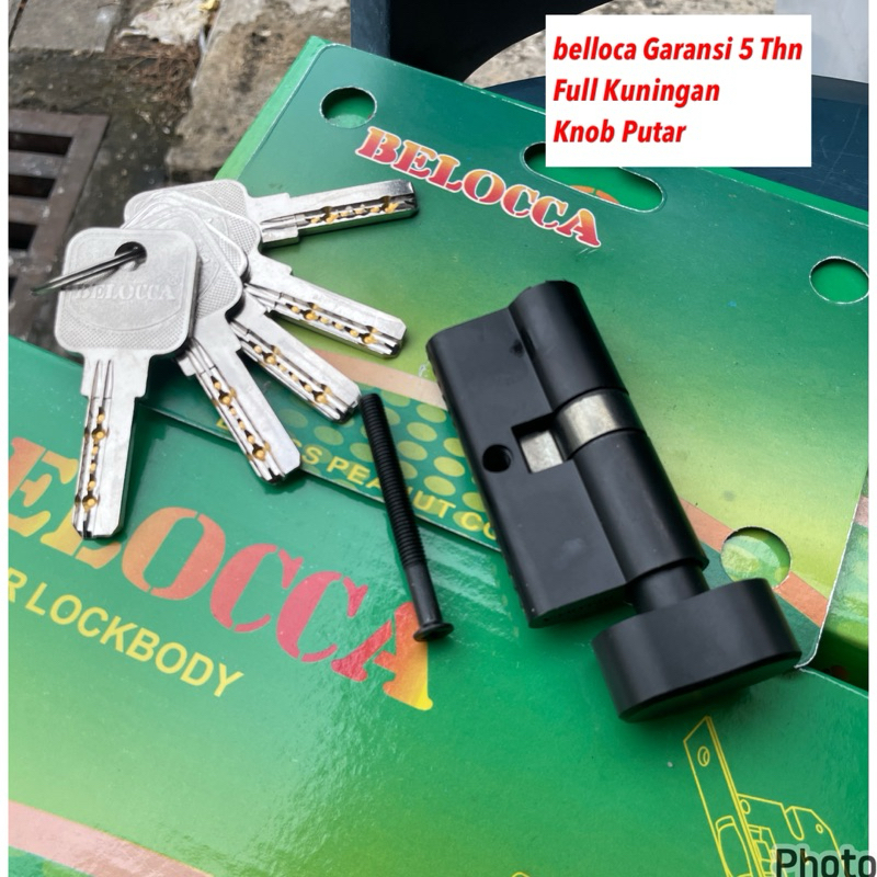 Jual SILINDER PUTAR KNOP HITAM BELLOCA UKURAN BESAR/ silinder knob ...