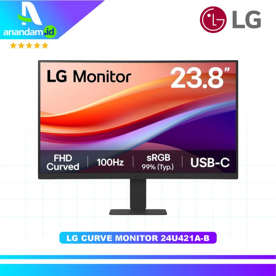 Jual LED MONITOR LG 24U421A-B 24-INCH CURVED FHD-Monitor LG Curved FHD ...