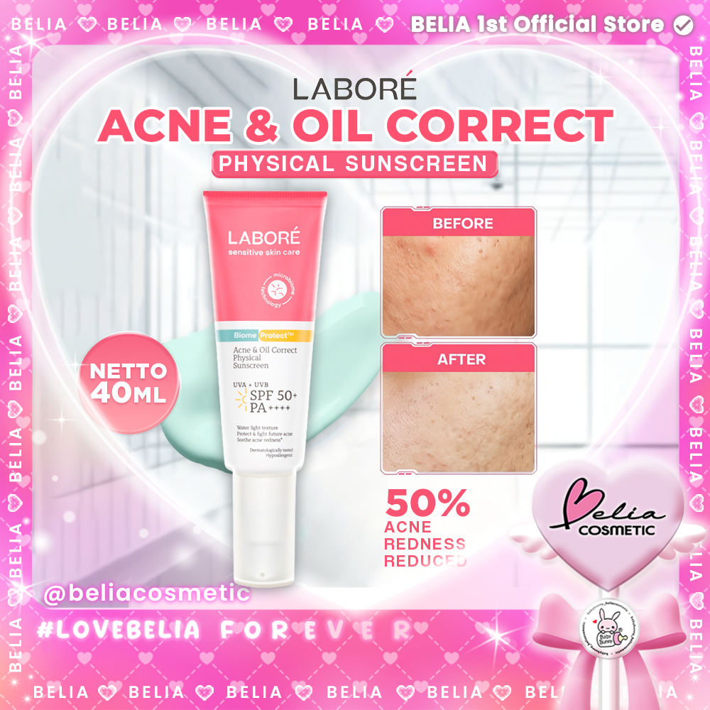 Jual BELIA LABORE Acne & Oil Correct Physical Sunscreen SPF50+ PA ...